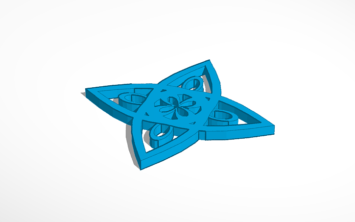 3D design rangoli/mandala - Tinkercad