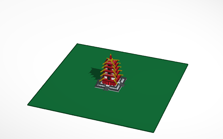 3D design Pagoda - Tinkercad