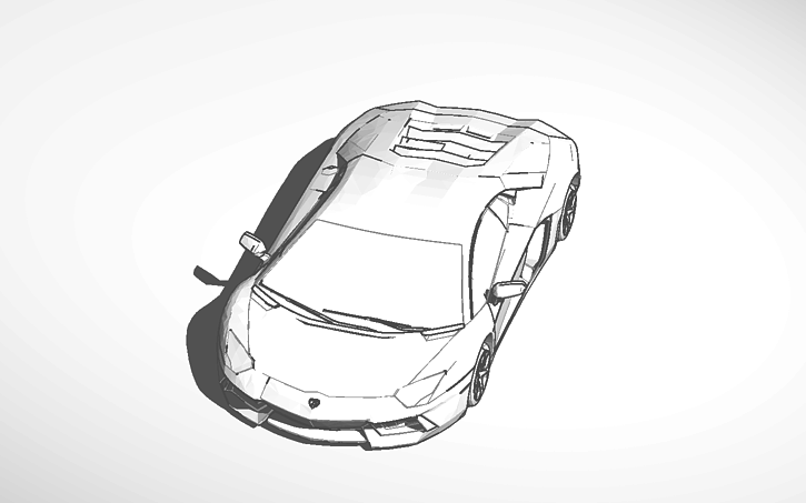 3D design lamborghini - Tinkercad