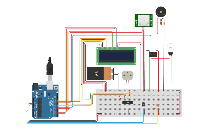 Circuit design GROUP_02_Circuit_Simulation - Tinkercad