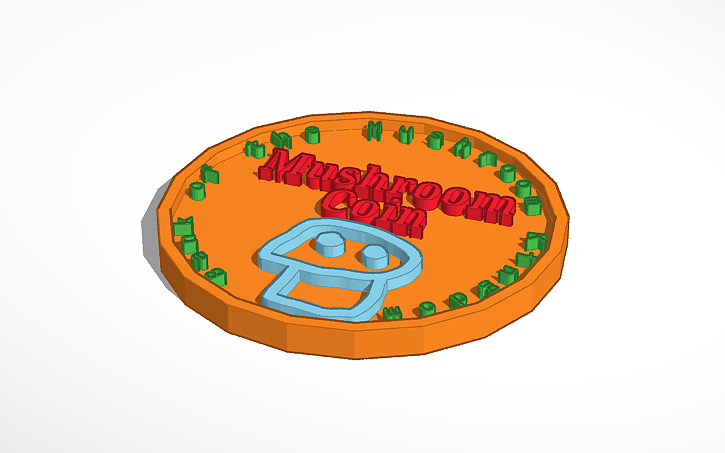 3D design Mushroom Kingdom Coin | Tinkercad