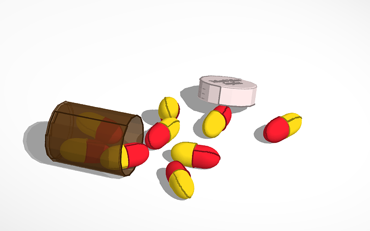3D design pills - Tinkercad
