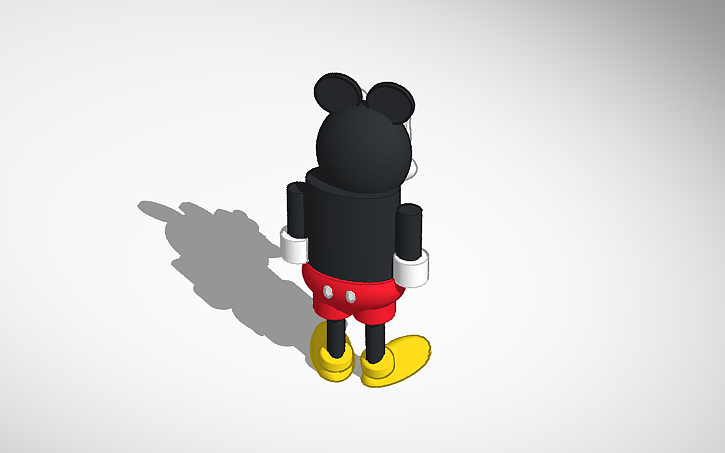 3D design mickey mouse | Tinkercad