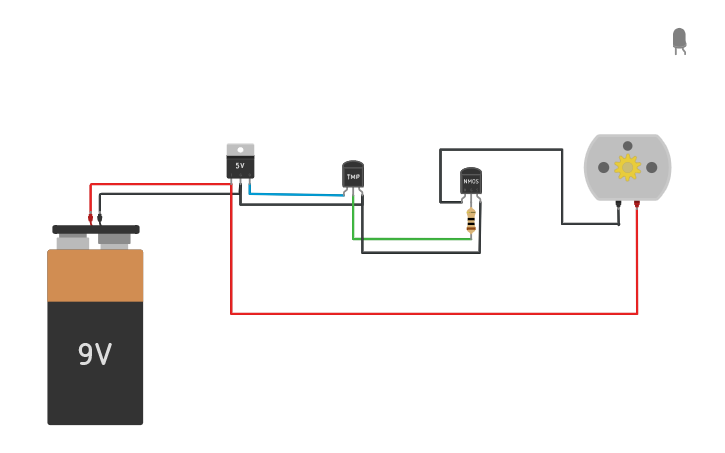 Circuit Design Dc Motor Control With Temperature Sensor Tinkercad