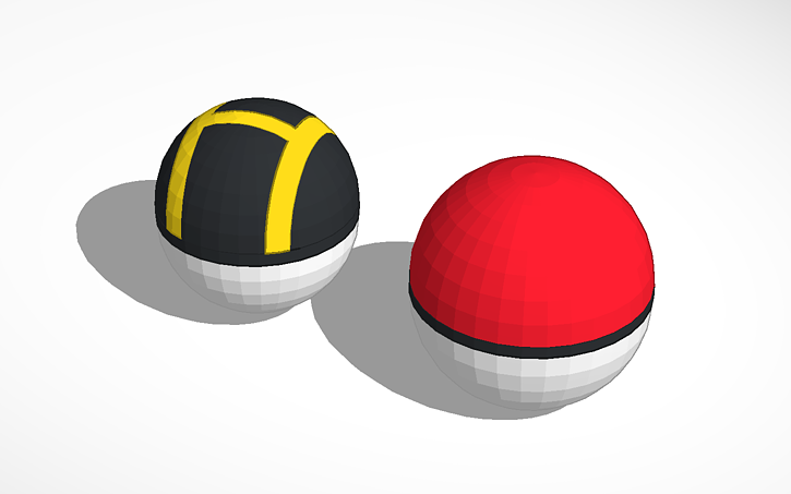 3D design pokemon ball | Tinkercad