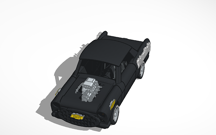 3D design Chevy Bel Air Drag Car with hood | Tinkercad