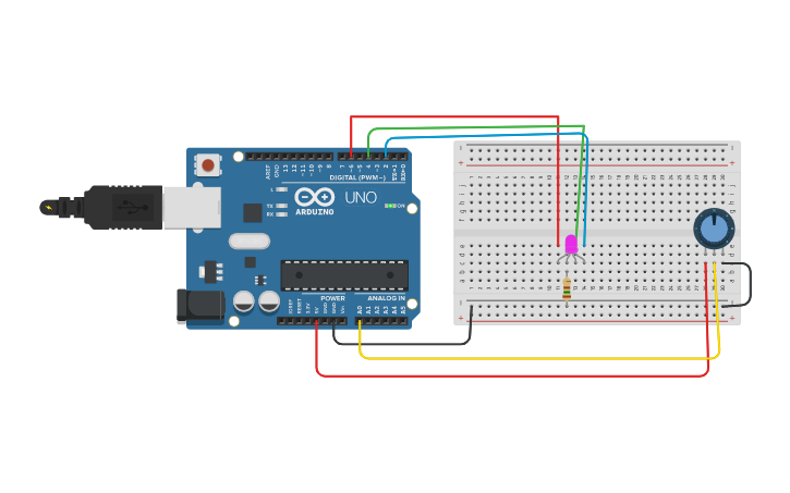 Circuit design Arduino X Tinkercard | Tinkercad