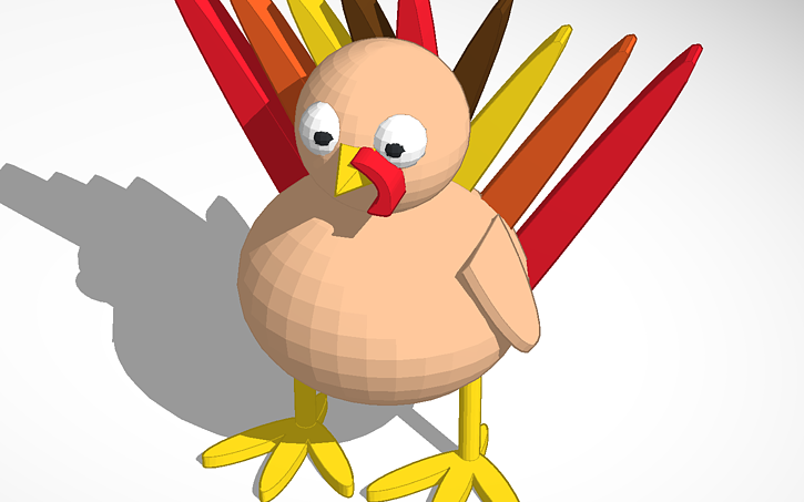 3D design #turky #thanksgiving. - Tinkercad
