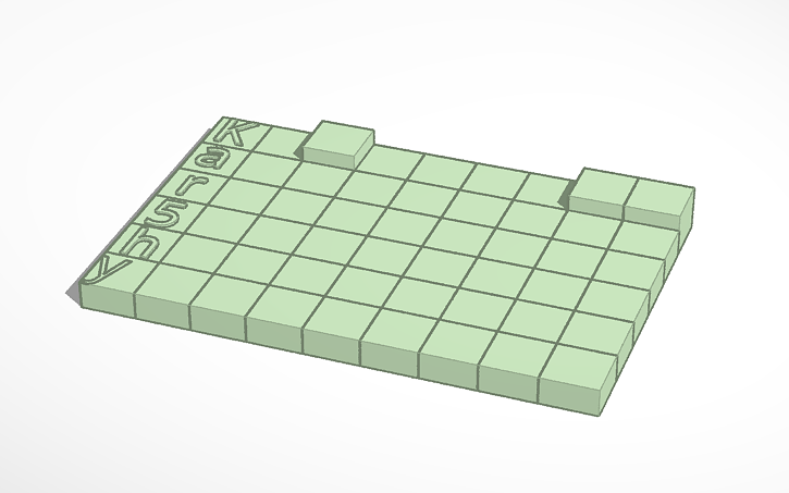 3D design Binary Name Template | Tinkercad