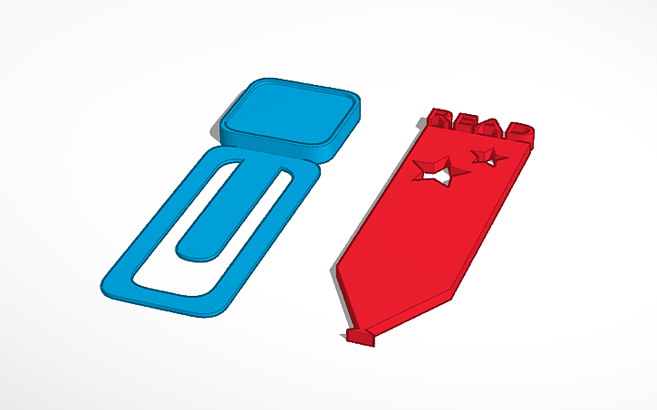 3D design Bookmarks - Tinkercad