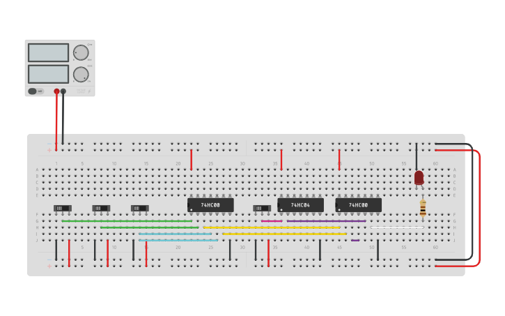 Circuit design Exercicio para entrega B | Tinkercad