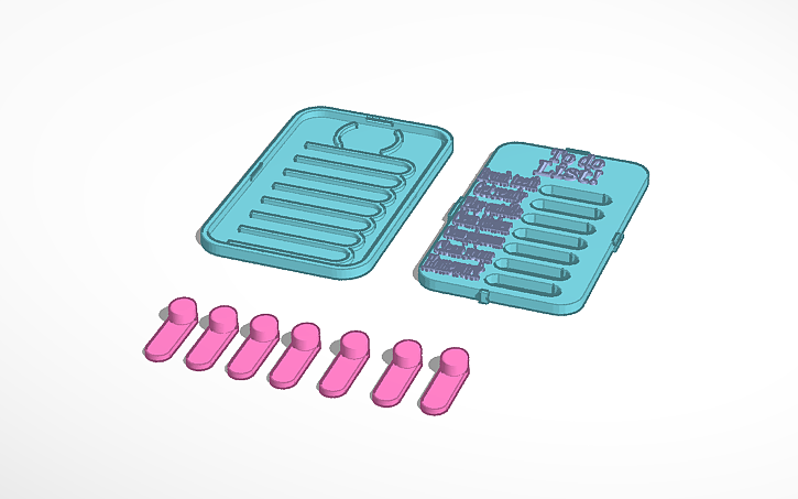 3D design To do list chart - Tinkercad