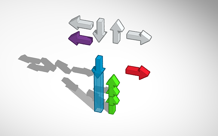 3D design arrows | Tinkercad