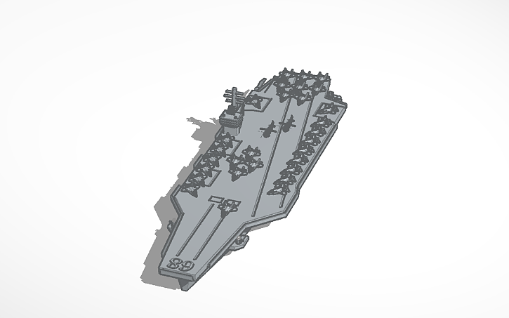 3D design Aircraft Carrier - Tinkercad