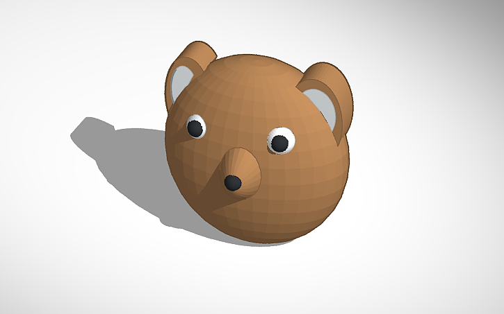 3D design Teddy Head | Tinkercad