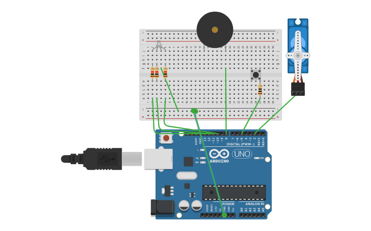 Circuit design Copy of Exame Arduino II (1º Bac) - Adrián Díaz | Tinkercad