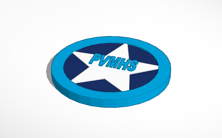 3D design pvmhs logo | Tinkercad