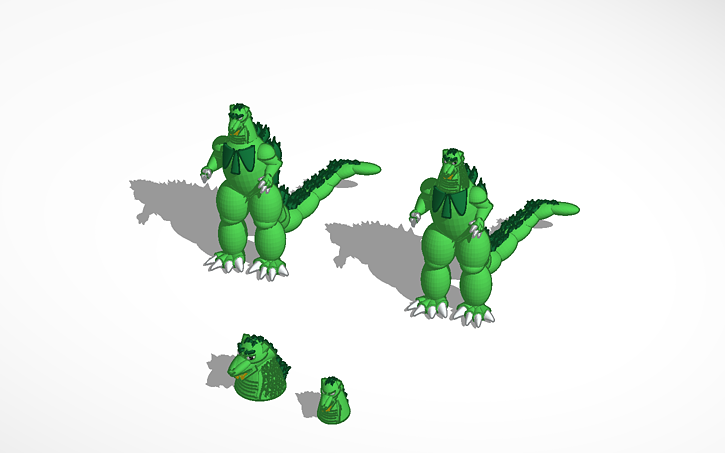 3D design Godzilla 1990-Variant 2 #CHARACTERS | Tinkercad