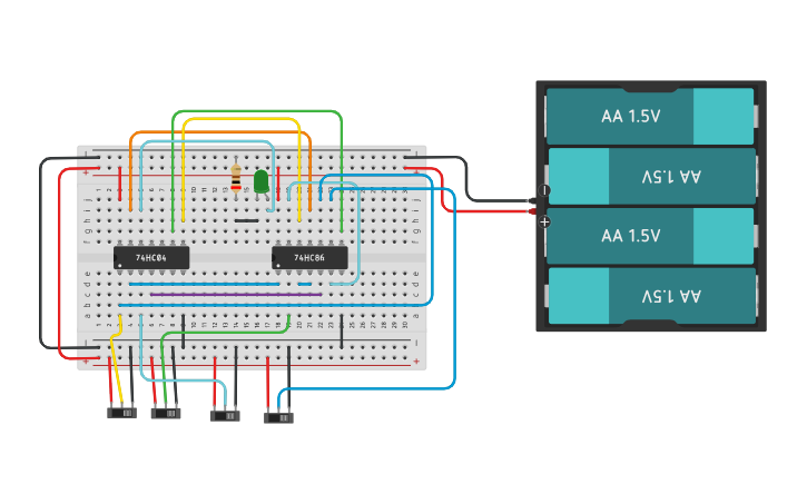 Circuit design Tugas Modul 4 - Tinkercad