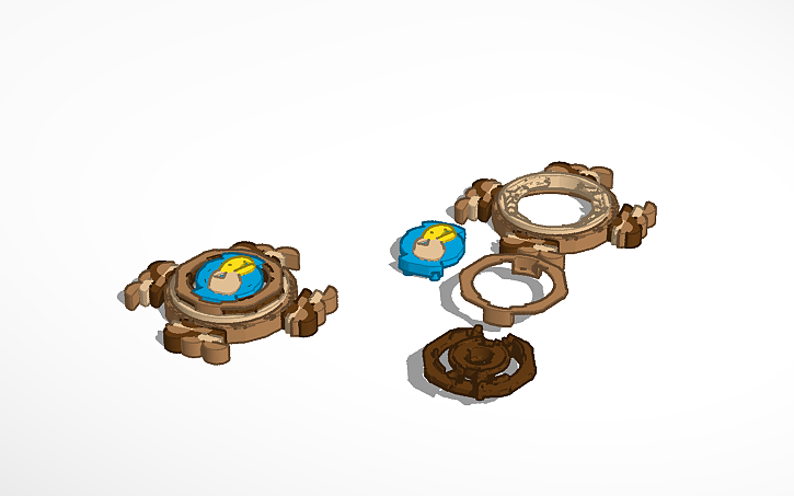 3D design Dynamite eagle beyblade Astro Eagle - Tinkercad