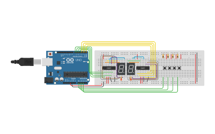 Circuit Design 7seg Tinkercad