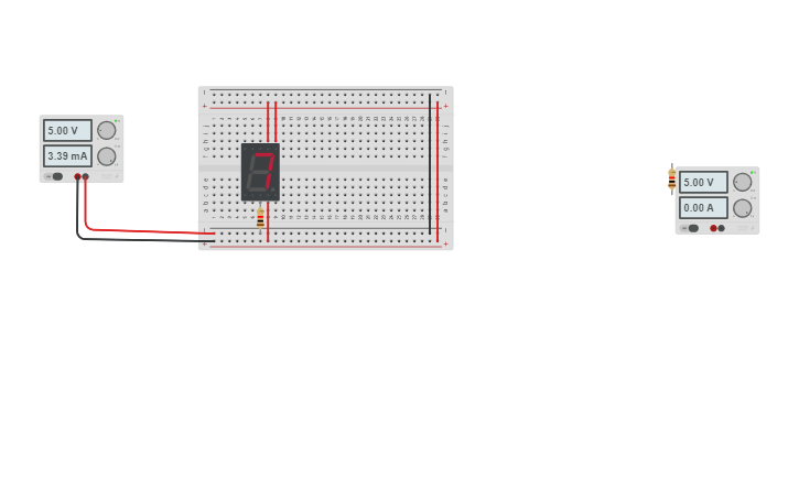 Circuit design 7 სეგმენტა - Tinkercad