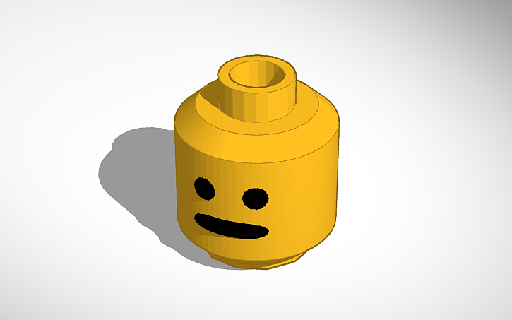 3D design Lego head - Tinkercad