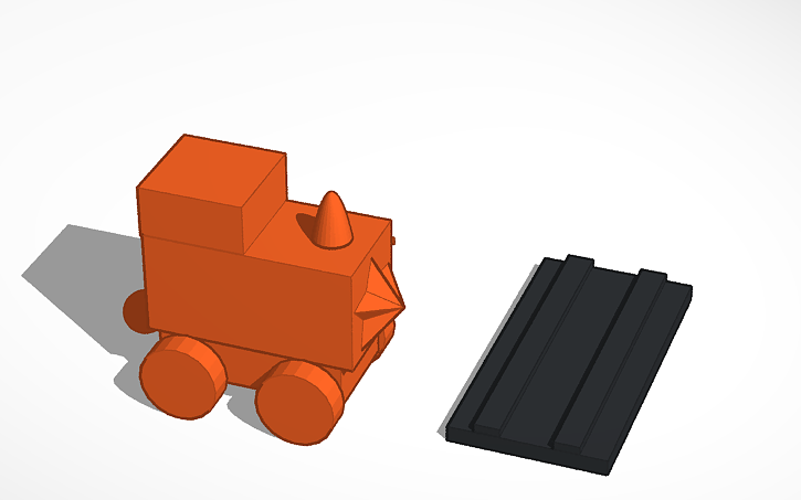 3D design train engine | Tinkercad