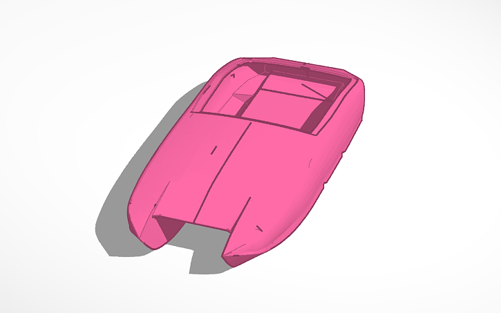 3D design speedboat - Tinkercad