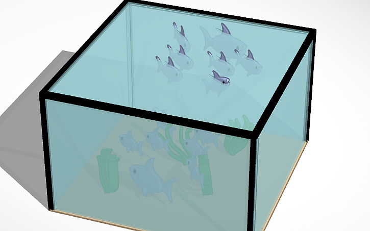 3D design aquarium - Tinkercad