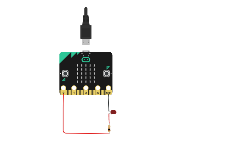 Circuit design CIRCUITO MICRO:BIT-LED - Tinkercad