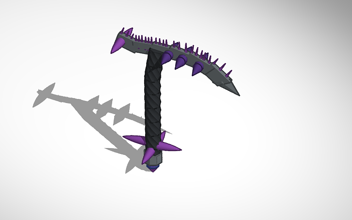 3D design Scythe no.1 - Tinkercad