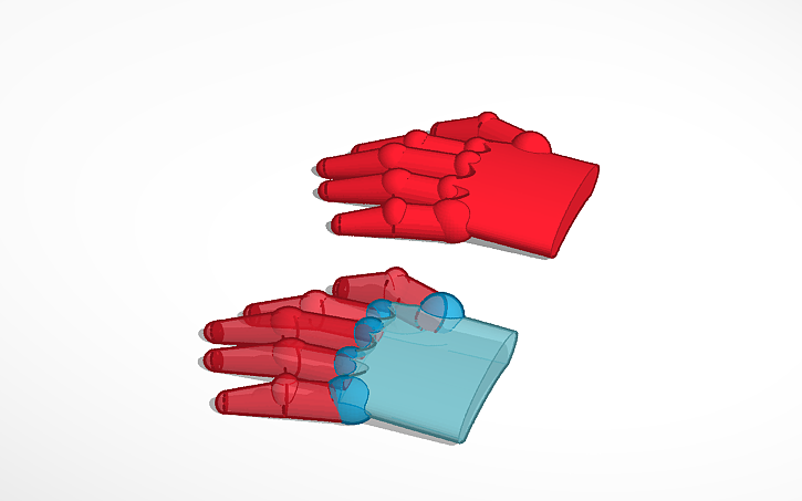 3D design A hand, 1.75 - Tinkercad