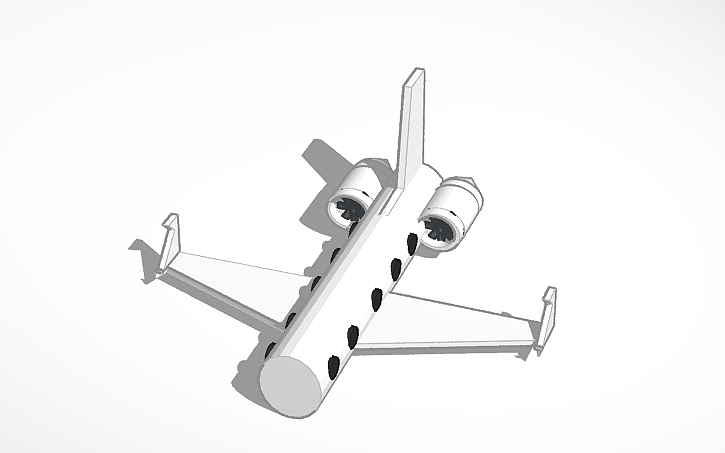 3D design Plane - Tinkercad