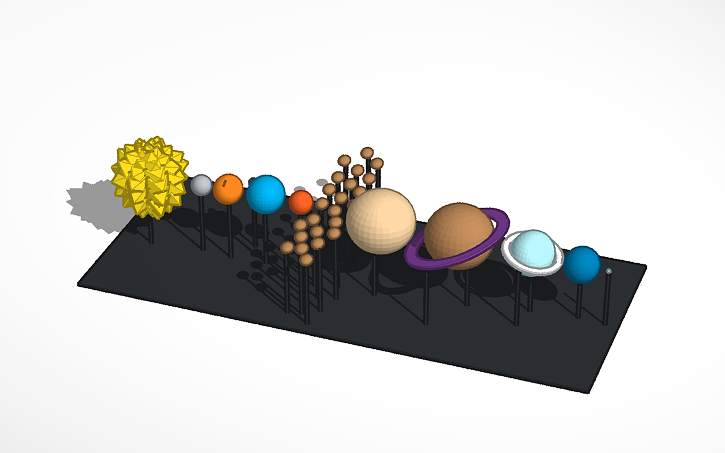 3D design The Solar System - Tinkercad