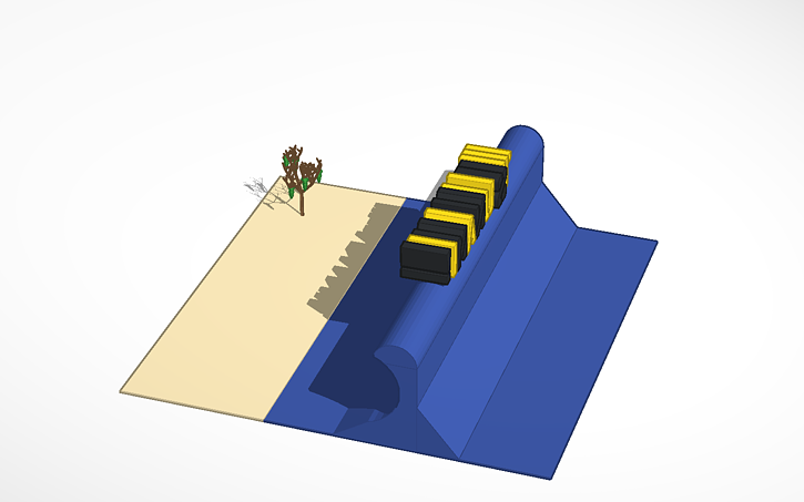 3D design tsunami pres. - Tinkercad