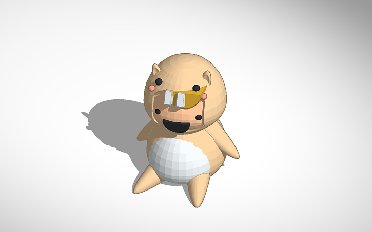 3D design CHIBI BEAVER OR SQUIRREL - Tinkercad