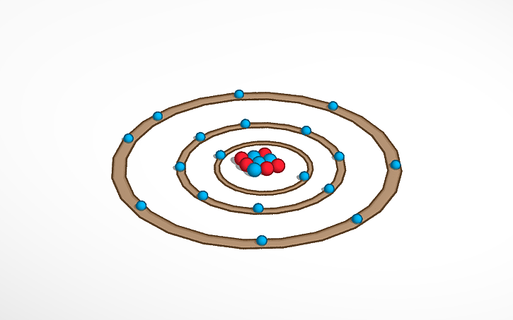 3D design Bohr Model Template - Tinkercad