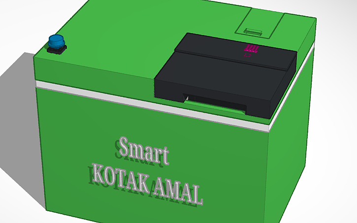 3D design Smart Kotak Amal 2.0 - Tinkercad