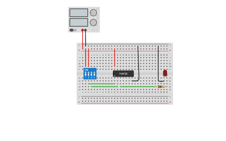 Circuit Design Experiment 1 Or Gate Tinkercad