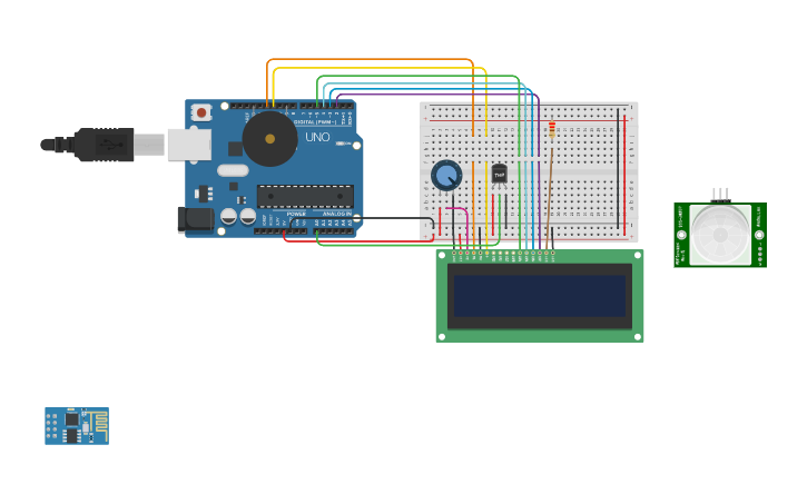 Circuit Design Copy Of Esp8266 With Thingspeak Cloud Tinkercad