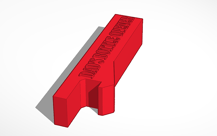 3d Design Bottle Opener Tinkercad