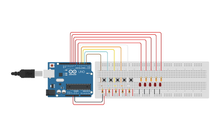 Circuit design C1 Arduino | Tinkercad