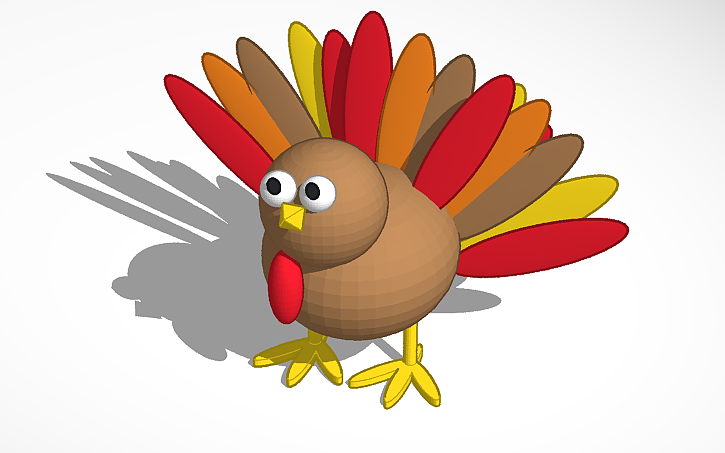 3D design turkey - Tinkercad