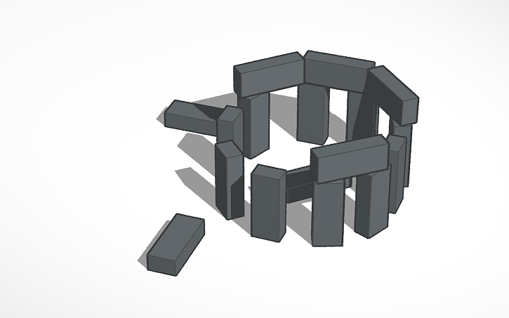 3D design Stonehenge | Tinkercad