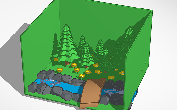 3D design La primavera en el bosque - Tinkercad
