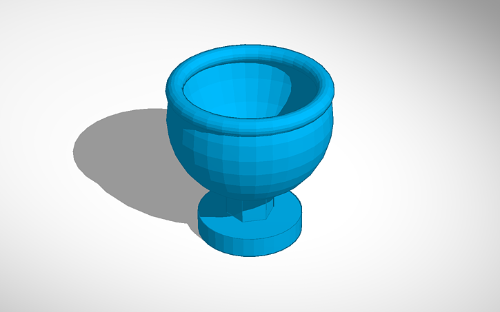 3D design pot - Tinkercad