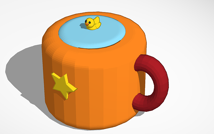 3D design Rubber Ducky's Mug - Tinkercad