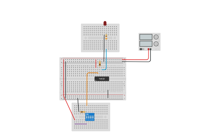 Circuit design Experimento 4 - Tinkercad