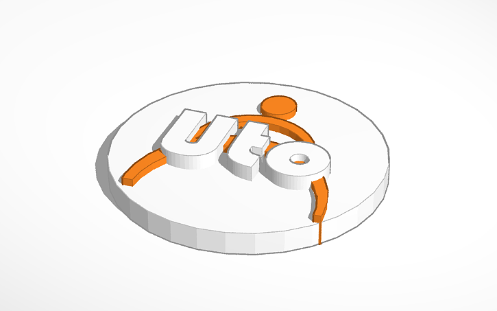 3D design Uto Logo - Tinkercad